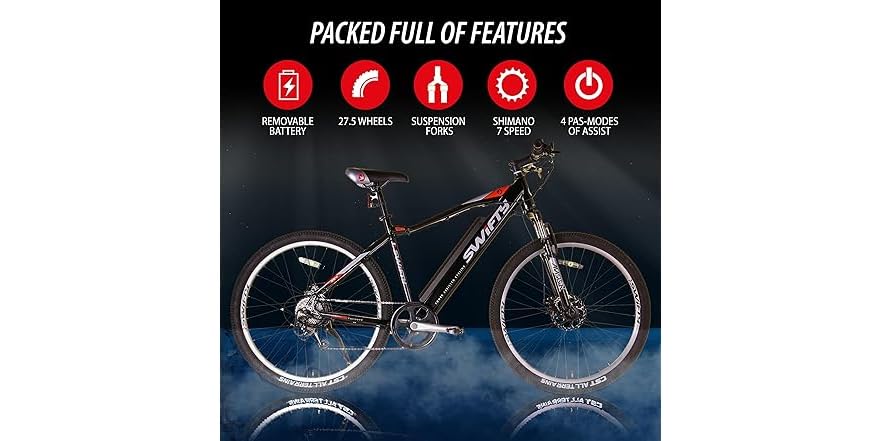 SWIFTY AT656 E-Bike Adults 7 Speed