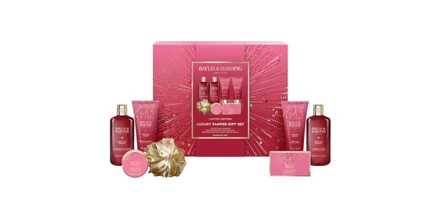 Baylis & Harding Midnight Cherry Luxury Pamper Gift Set