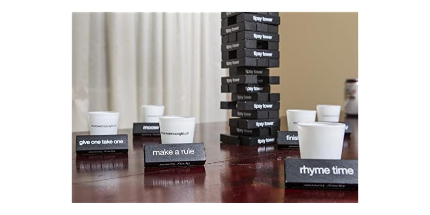 Tipsy Tower Drinking Game - 54 Blocks