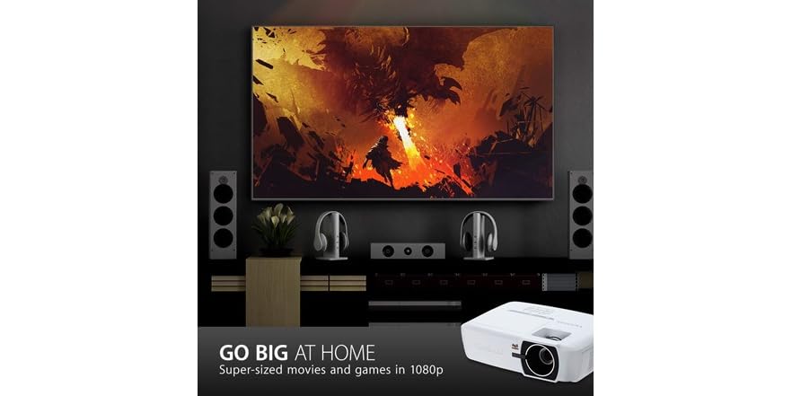 ViewSonic 2000 Lumen HD 1080p DLP Home Theater Projector