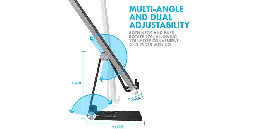 Aduro Foldable Aluminum Desktop Phone Stand