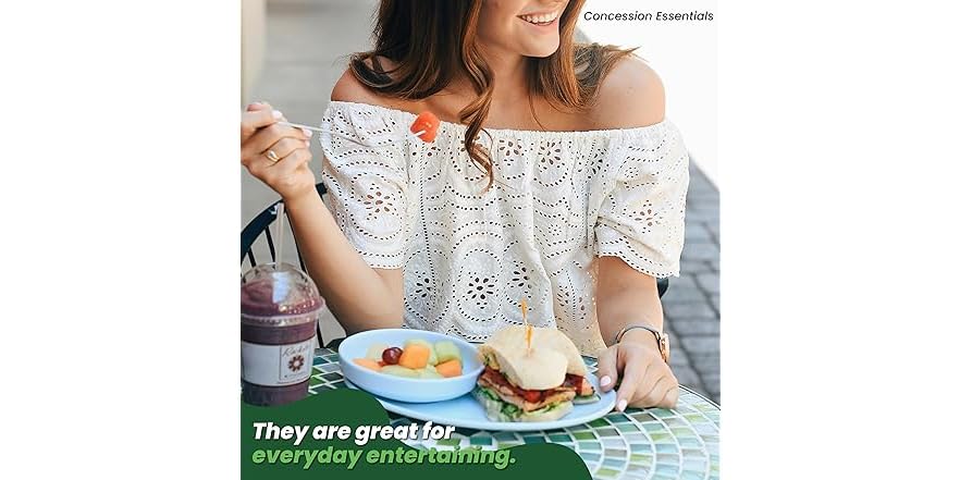 4" Decorative Frill Food Picks 1000 Ct