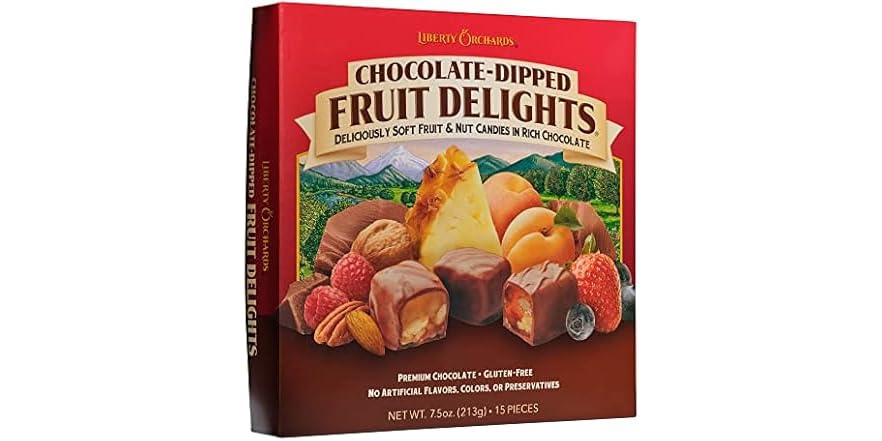 (5 Pack) Chocolate Dipped Fruit Delights 7.5 oz