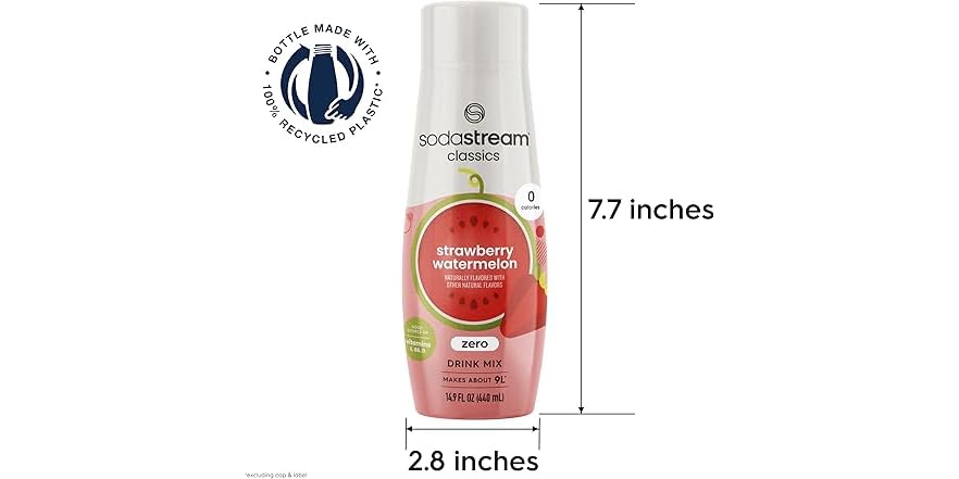 SodaStream 1024267011 Pack of 4 Zero Strawberry Watermelon
