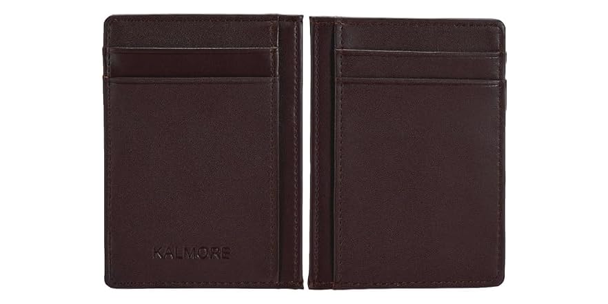 KALMORE Unisex-Adult's Credit Card Holder Leather