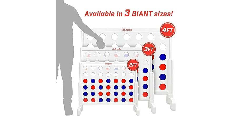 GoSports Giant 4 in a Row 2 Foot Width