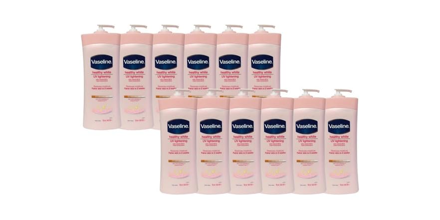 12-Pack Vaseline Intensive Care Lotion w/ Pump