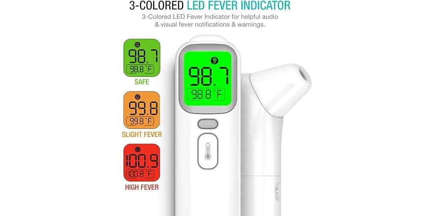 EasyEast Touchless Infrared Forehead Thermometer