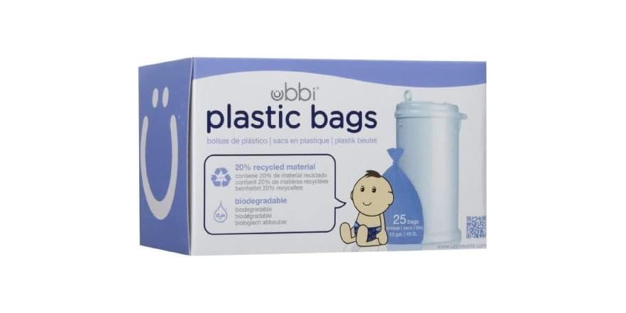 Ubbi Plastic Bags - 25 ct