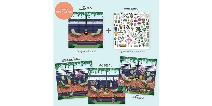 Sticker & Chill Sticker Book for Adult