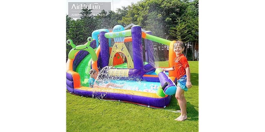 Alien Theme Inflatable Bounce House