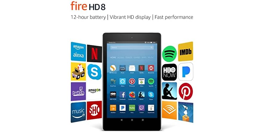 Amazon Fire HD 8 Tablet (2017 Model)