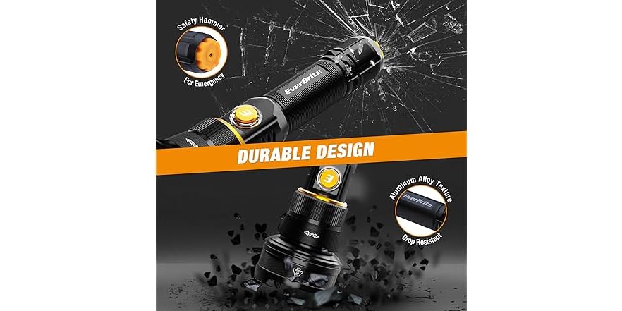EverBrite Rechargeable Flashlight, 1000 Lumen