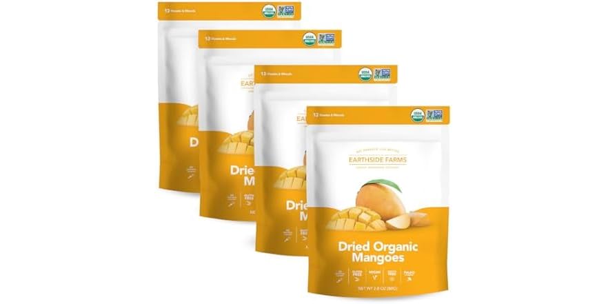 (6pk) Earthside Farms Dried Mango 2.28oz