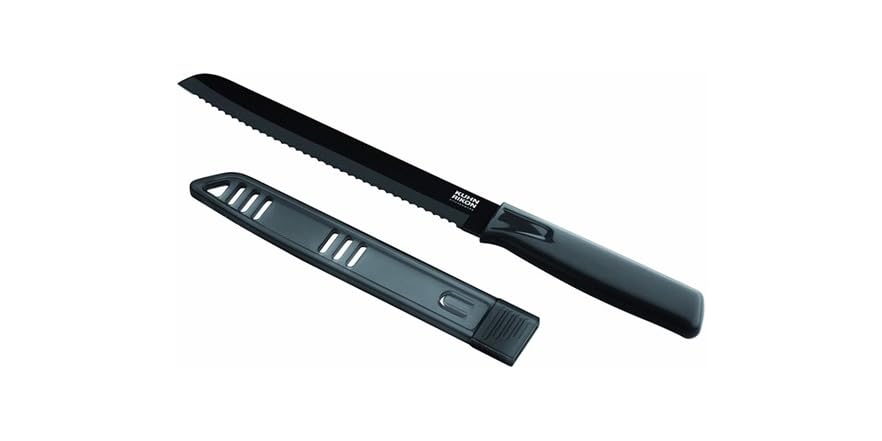 Kuhn Rikon Bread Knife, Black
