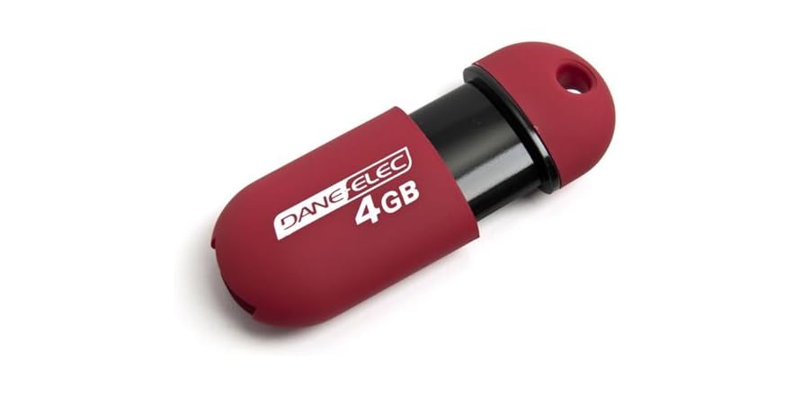 Dane-Elec 4GB Capless USB Drive – Red