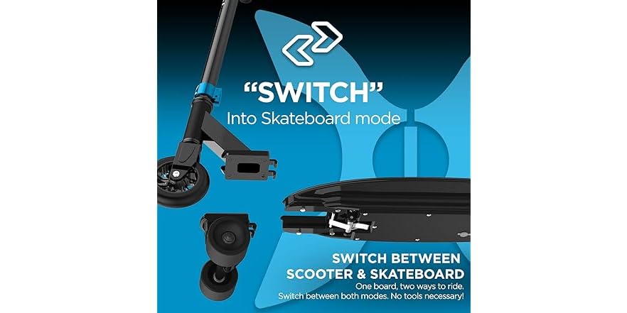 Hover-1 Switch 2-In-1 Scooter-Skateboard (Open Box)