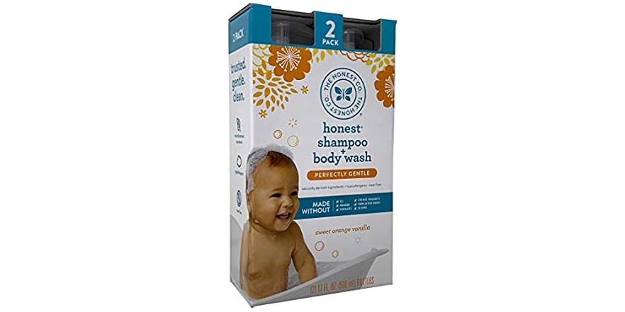 Honest Baby Shampoo and Body Wash 2 Pack
