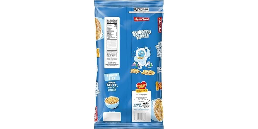 Malt-O-Meal Frosted Flakes 37 OZ Resealable Bag