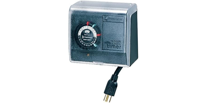 Intermatic P1101 Plug-in Timer, Black