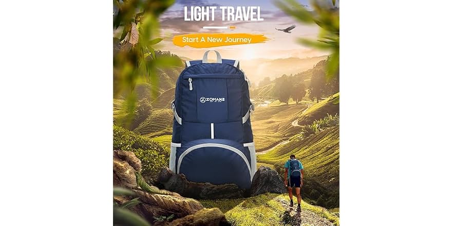 ZOMAKE Lightweight Packable Backpack 35L