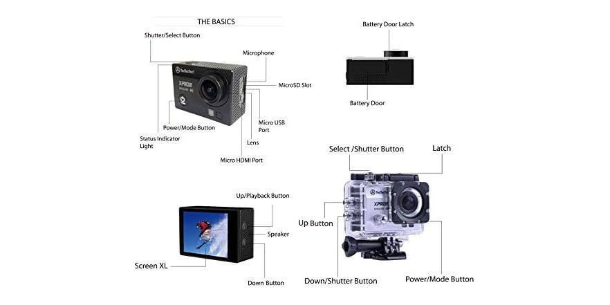 TecTecTec XPRO2 Waterproof Video Camera