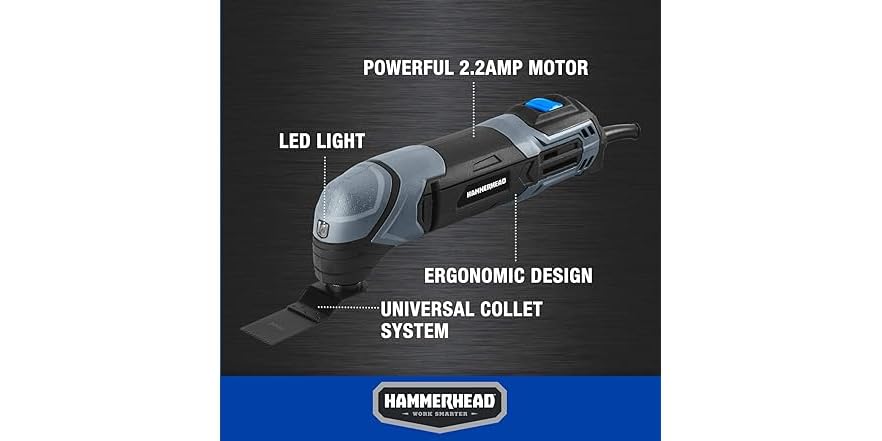 Hammerhead 2.2-Amp Oscillating Multi-Tool