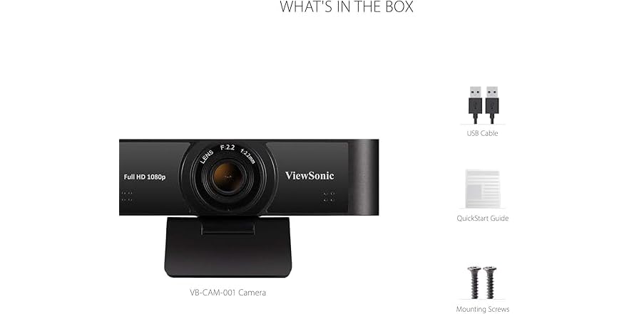 ViewSonic VB-CAM-001 HD USB Web Camera