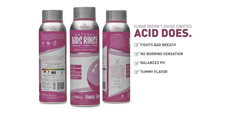 Kids Bubble Gum Mouth Rinse Oral Care 20 oz