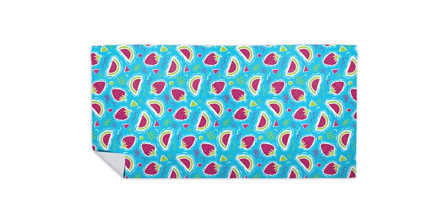 "90s Fruit" Beach Towel