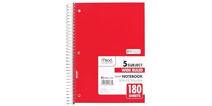 Mead Spiral Notebook