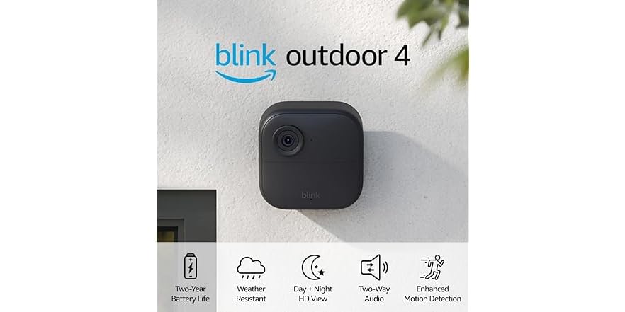 (NEW) Blink Outdoor 4 (4th Gen) – 3 camera system
