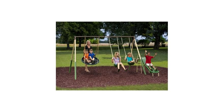 Super Disc Swing Metal Swing Set