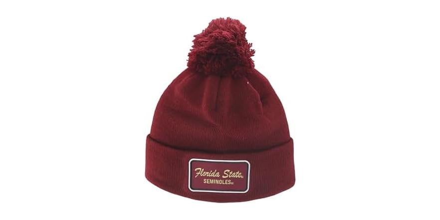 FSU Pom Beanie Patch Brick Team Color