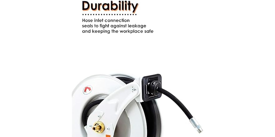 ReelWorks Oil Hose Reel Retractable 1/2in x 50ft