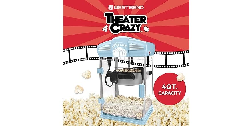 Stir Crazy Movie Theater Popcorn Popper