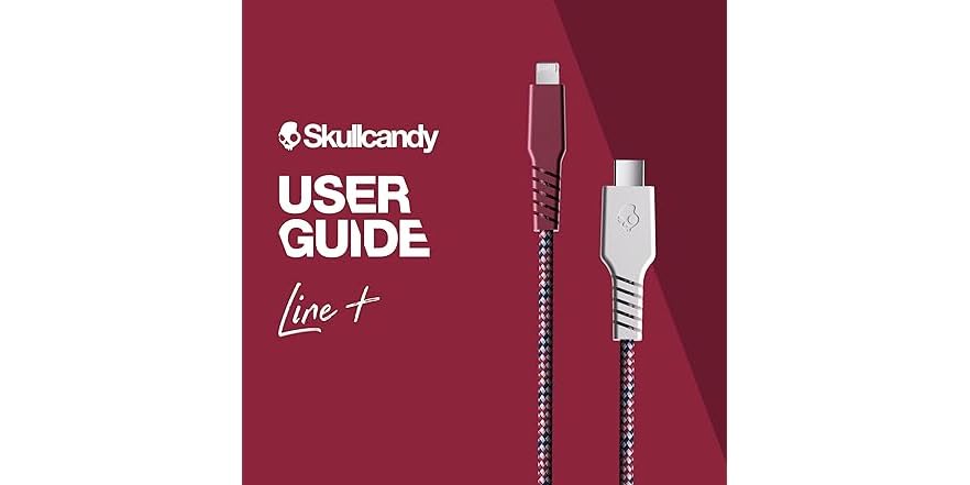 Skullcandy Line+ Braided 60W USB-C Charging Cable - 4 Feet