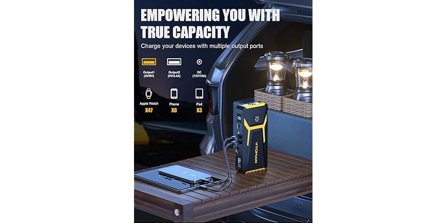 Vtoman V8 Pro 3000A Jump Starter