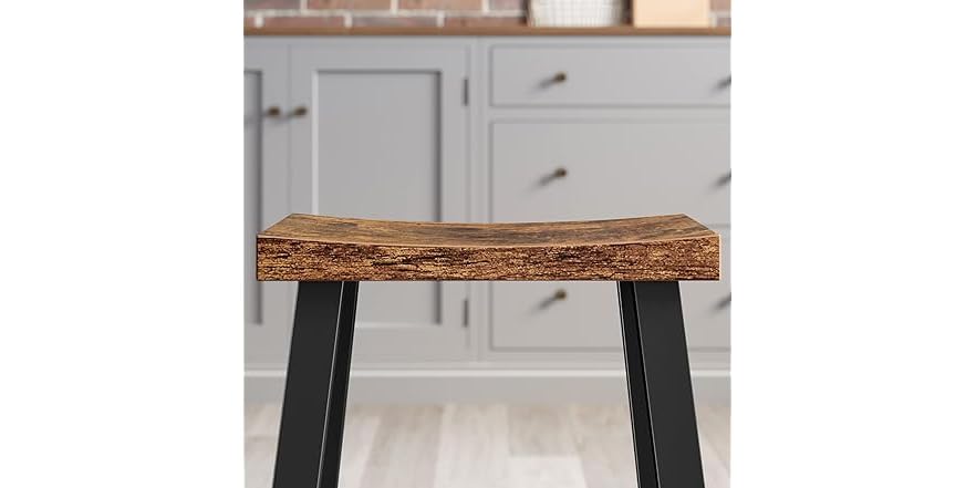 VASAGLE Bar Stools, Set of 2 Bar Chairs