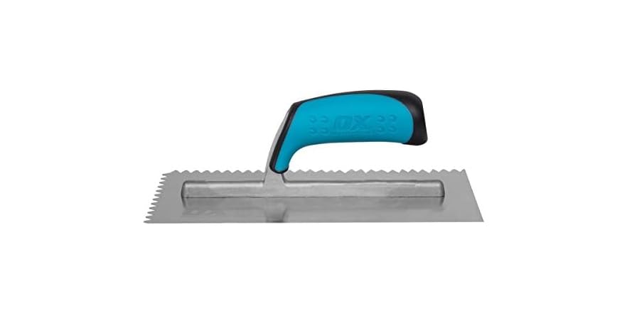 OX Tools 1/4" x 3/16" V-Notch Trowel | Stainless