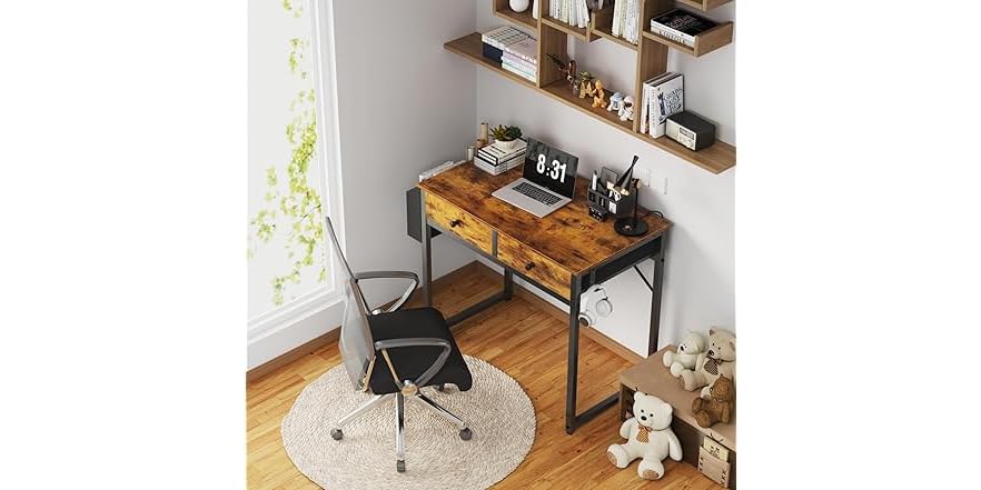 Lufeiya Office Desk with Drawers