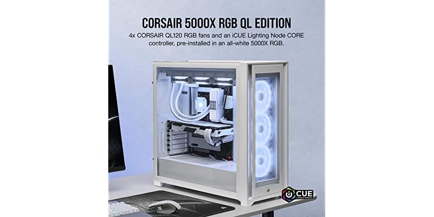 Corsair iCUE 5000X RGB QL Edition Mid-Tower Case