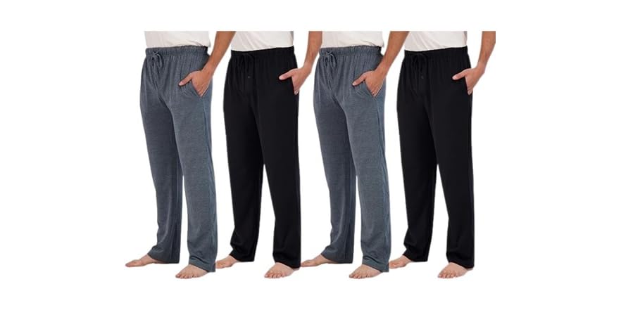 (4-Pack) Men's Cotton Lounge Pants