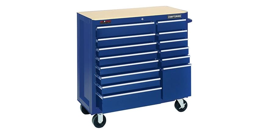 40-Inch Chest and Rolling Cart, Blue