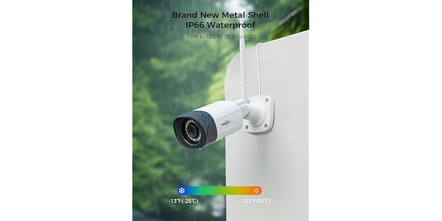 (Set of 8) Hiseeu Wireless Security Camera System