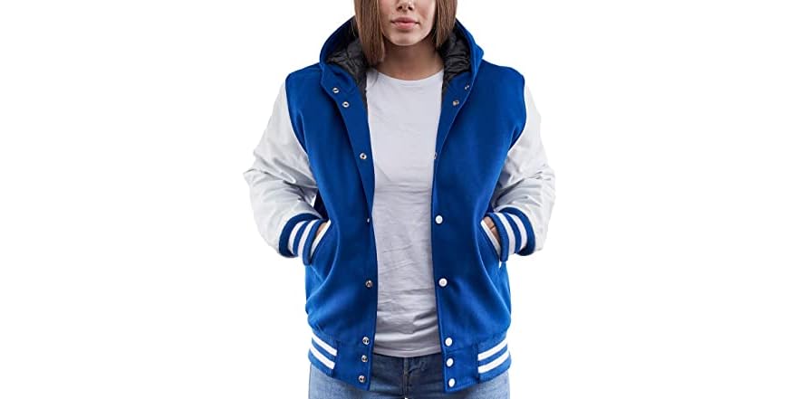 Varsity Base Letterman Hoodie Jacket