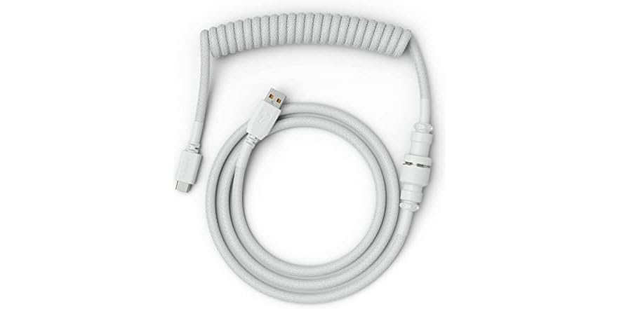 Glorious Coiled Keyboard Cables - White