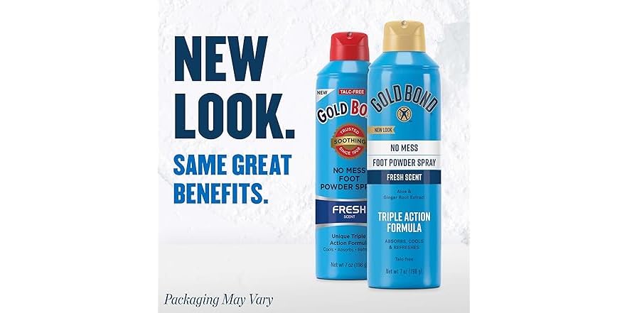 Athletes Foot Spray Gold Bond Foot Powder Spray - Talc-Free Fresh Scent ...