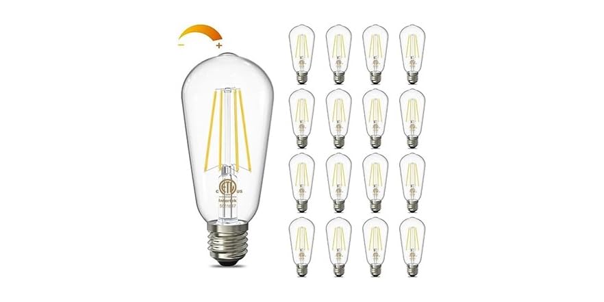 Dimmable Vintage LED Edison Bulbs 16 Ct