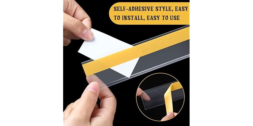 25 PC Self Adhesive Shelf Label Strips